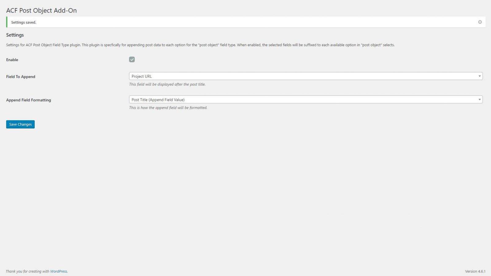 ACF Post Object Add-On Plugin Released!