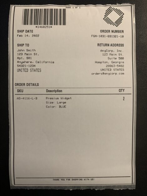 WooCommerce & Packing Slips